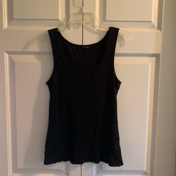 Tops | Ribbed Black Tank | Poshmark